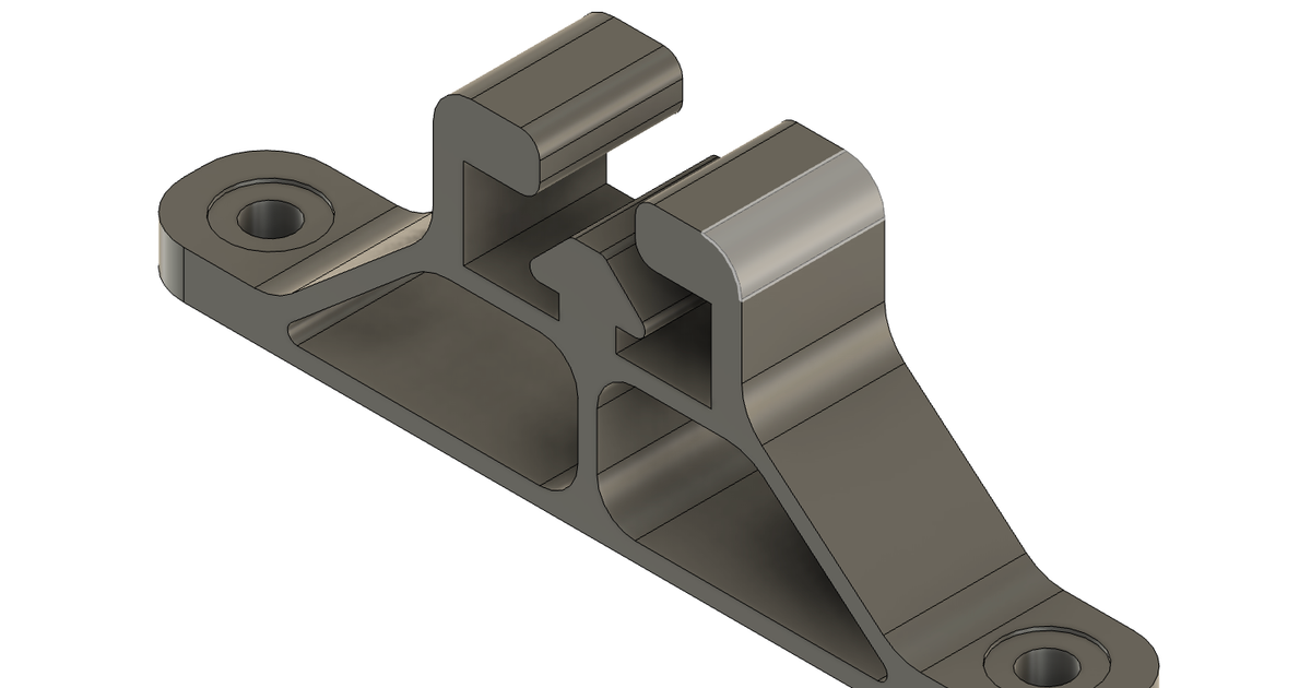 ReeFi Uno 2.0 Extruded Aluminum 1010 Mount by fushi | Download free STL ...