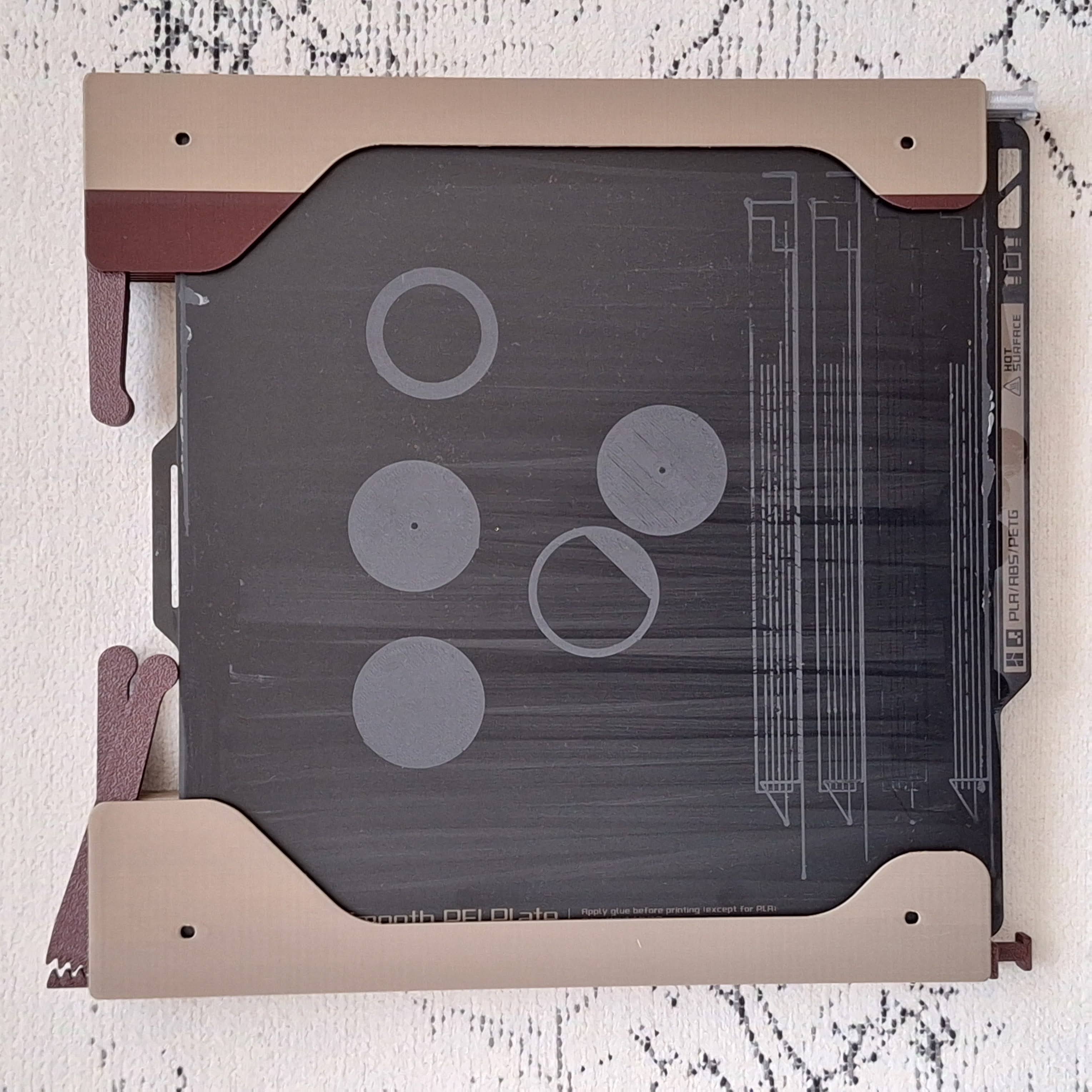 Prusa Mk3/4, Bambu X1C, P1, A1 Build Plate holder with eject button by ...