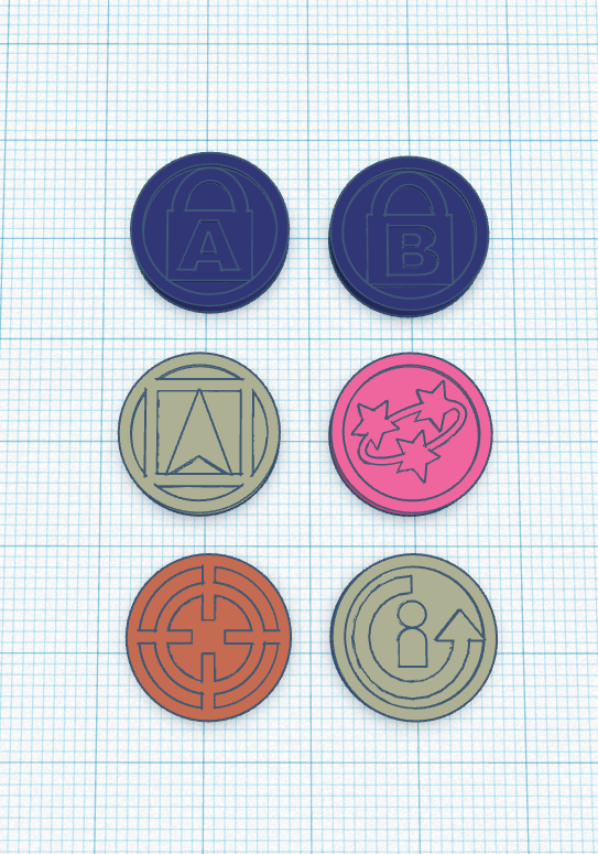 Infinity Wargame Token Set and Case por FreeWill | Tienda de Printables