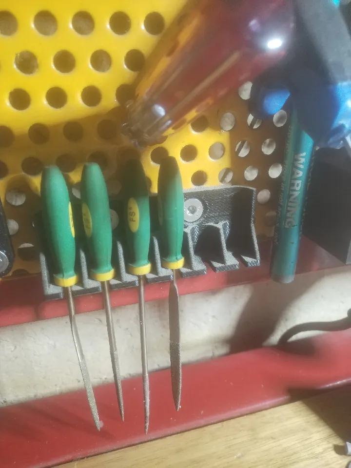 Small Files Holder for Perforated Panels by LexFran | Download free STL ...