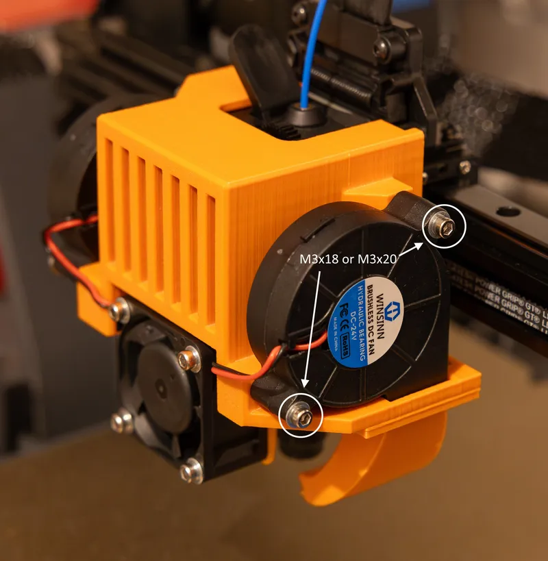 Ender 3 V3 KE Modular Dual 5015 Fan Mount - KeModBurner by powARman | Download free STL model ...