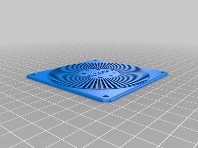 Fan Grid 80 mm for Biltong Dryer by Isak Hendrikse | Download free STL ...