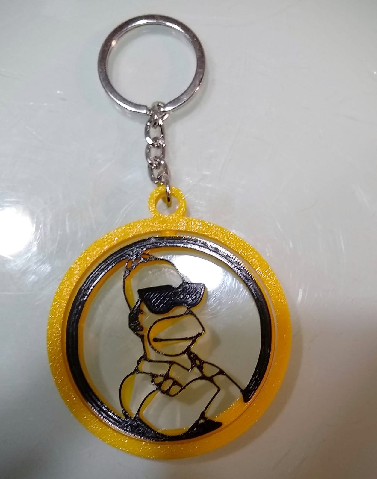 Homer Keychain by Miguel Etchepareborde | Download free STL model ...