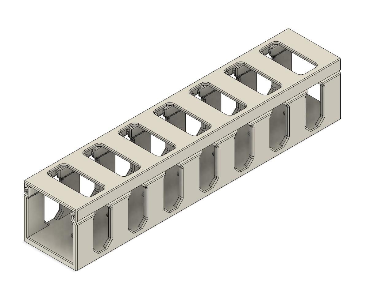 Cable Raceway Customize Size by Scott | Download free STL model ...