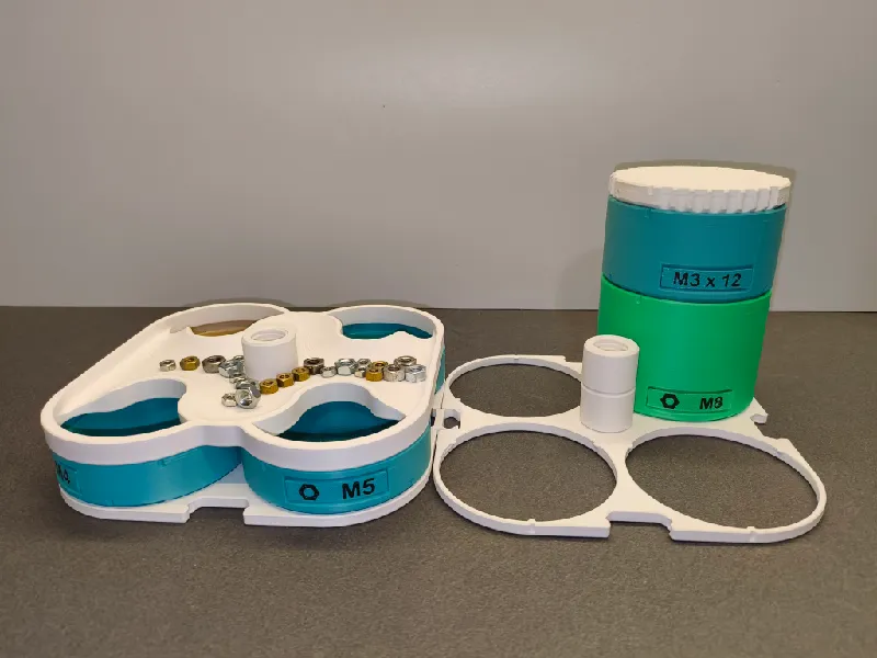 Complete Modular Sorting System with Stackable Twist-Lock Storage Box ...