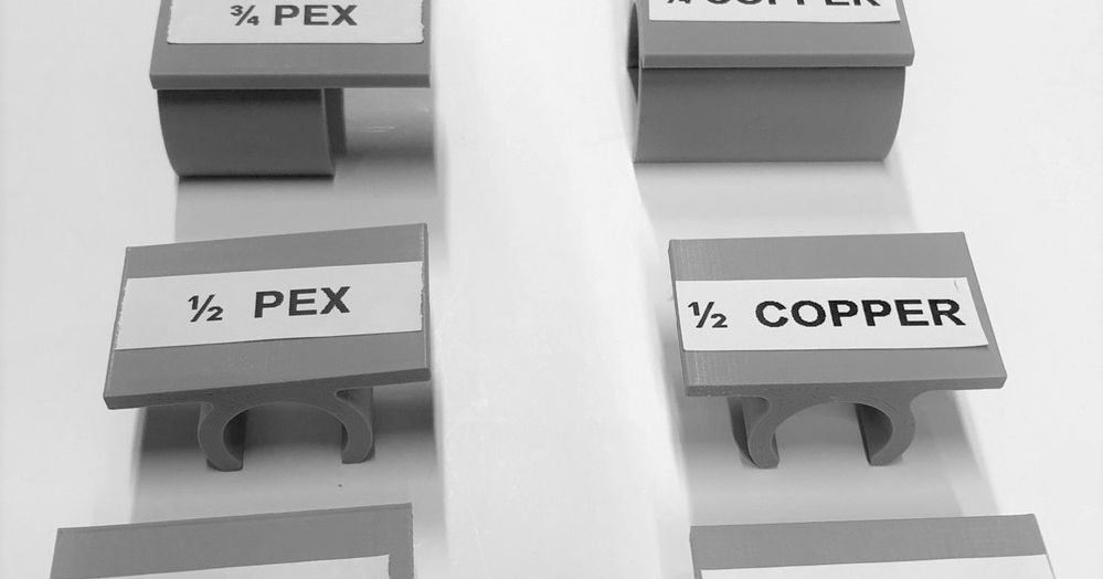 Plumbing Pipe Labeling Clips by DamianB2 | Download free STL model ...