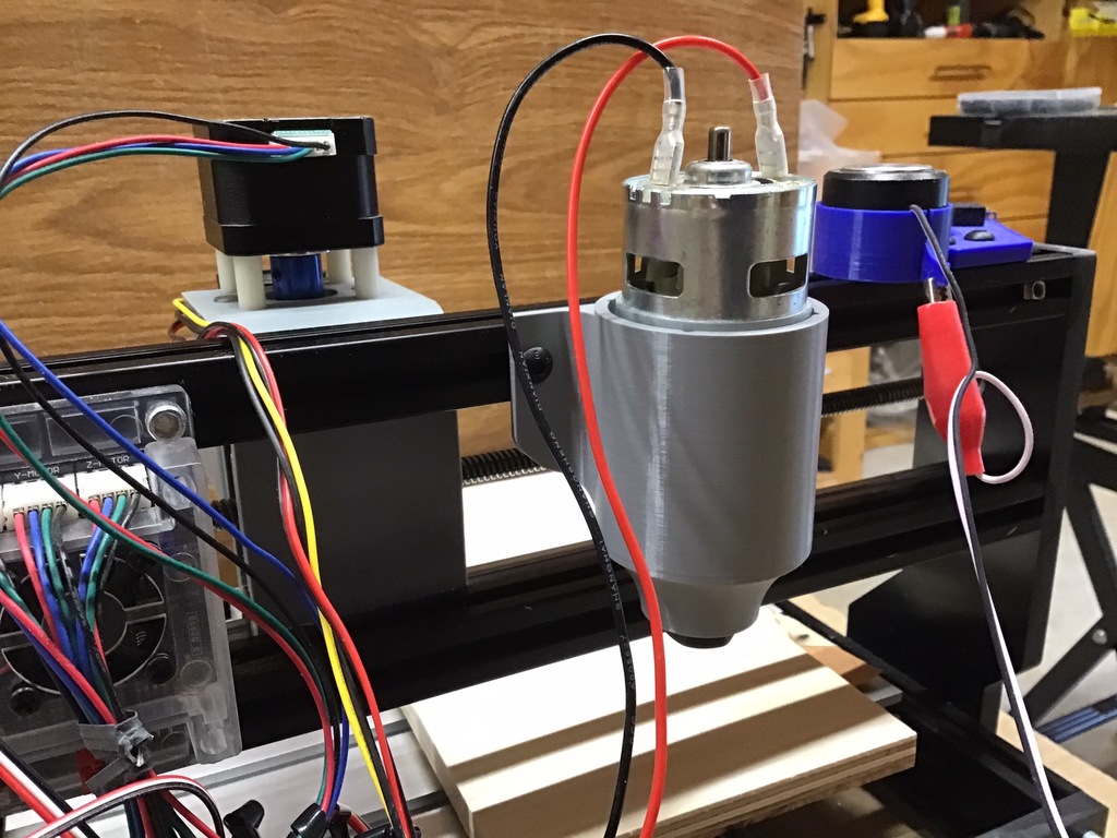 CNC Spindle/Laser Storage Holder by DamianB2 | Download free STL model ...