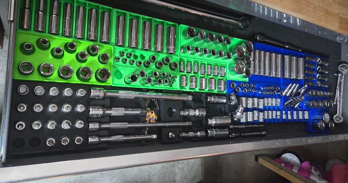 Gridfinity Socket Holder System by ViosDesigns | Download free STL model | Printables.com