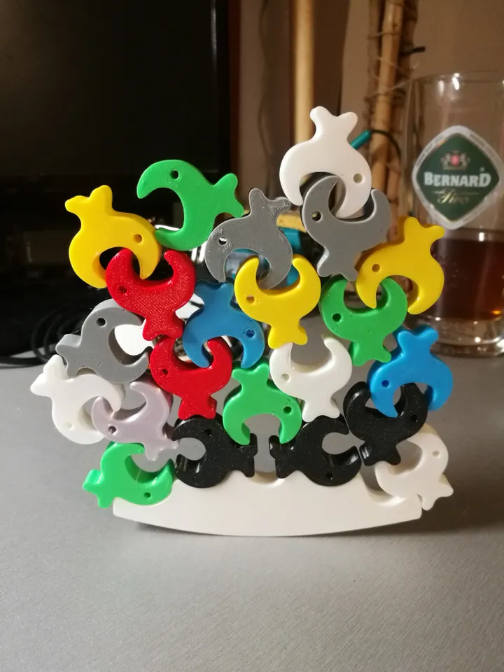 Fish Balance Challenge by matej | Download free STL model | Printables.com