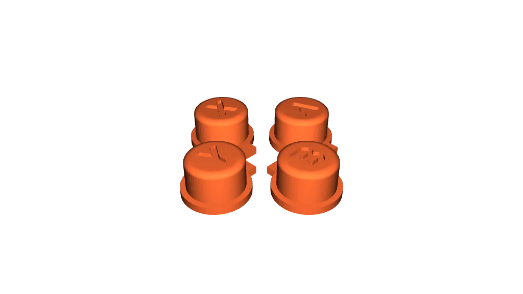 R36s Handheld better ABXY Buttons by Lucullust | Download free STL model | Printables.com