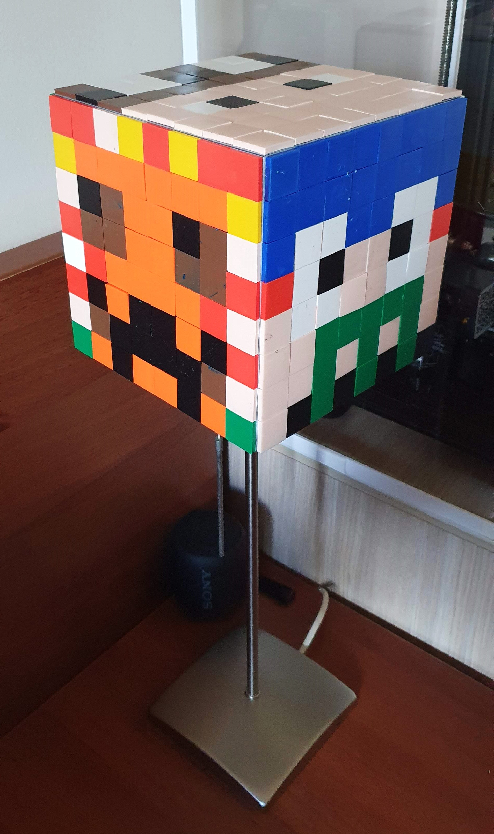 Minecraft head's heads storage box or night lamp by marius_ciolacu ...