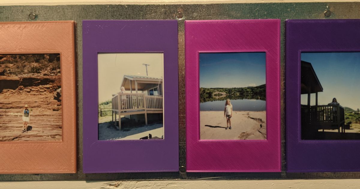 Instax Magnetic Picture Frame by cj8scrambler | Download free STL model ...