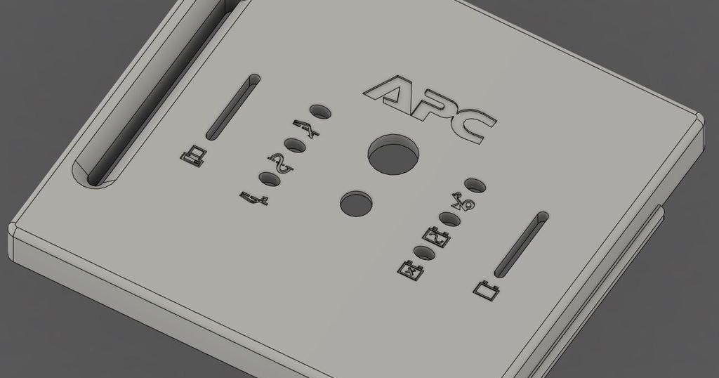 APC UPS front electronics panel for DL3000 by T-omi | Download free STL ...