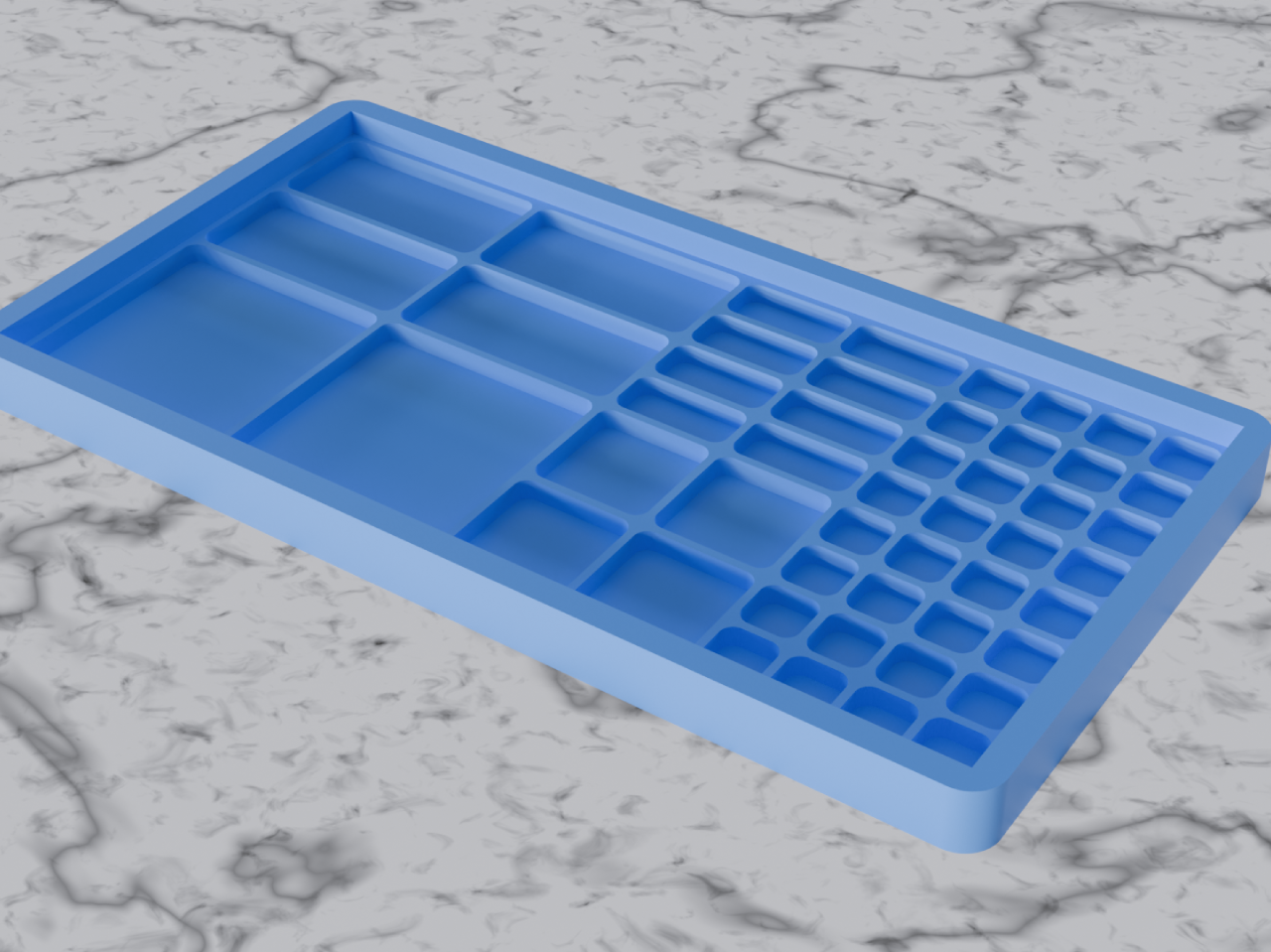 Screw Tray / Organizer (different pocket sizes) by 3DPrintHub ...