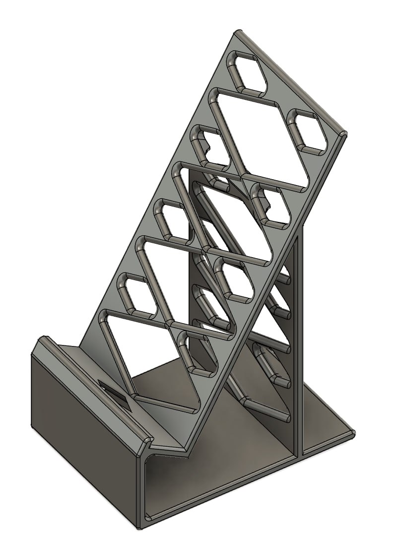 Phone stand with cable slot by PrintSerg | Download free STL model ...