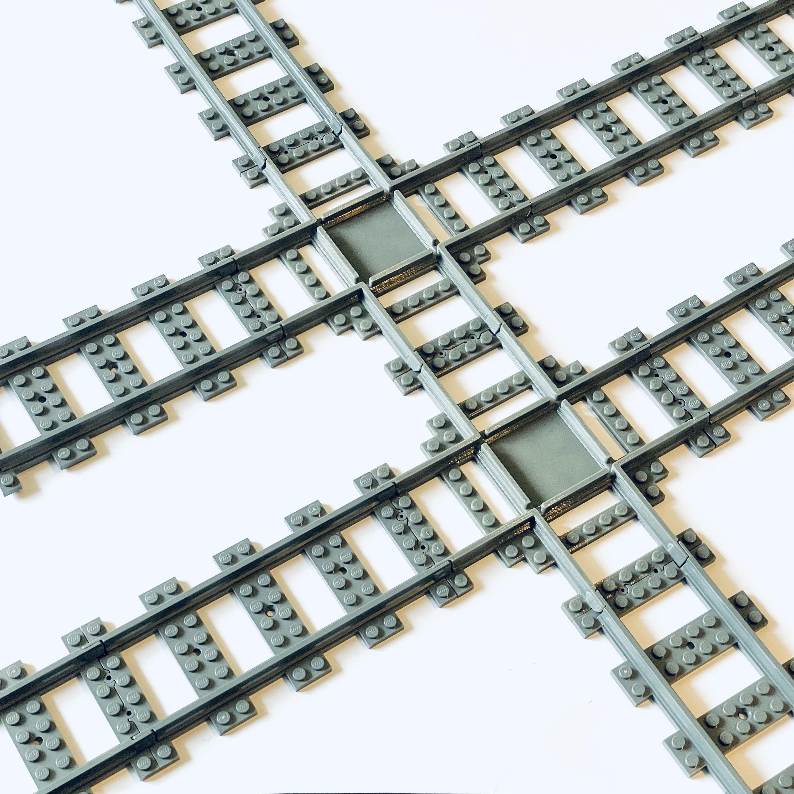 LEGO Train Track Crossing (90 degrees) L-Gauge by Tom | Download free ...