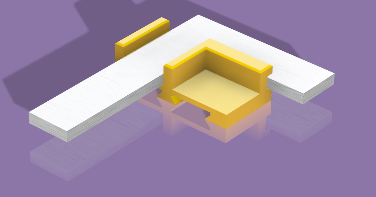 Multiboard Engineers Square Mount, 100x70mm DIN875 by MakerMylo ...