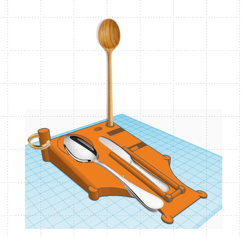 Advanced Spoon Rest by Andrew Perry | Download free STL model ...