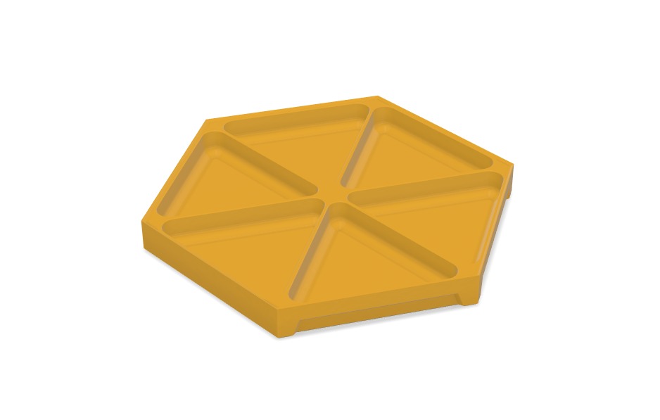 Stackable hexagonal tray by Kamil_H | Download free STL model | Printables.com