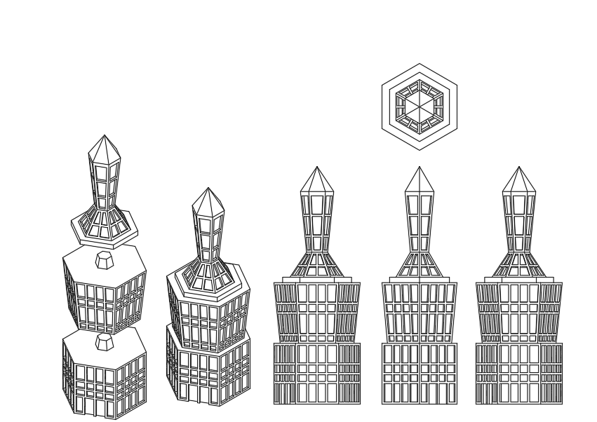 6mm scale Skyscraper - Taffy Tower - BattleTech Compatible by Jim The ...