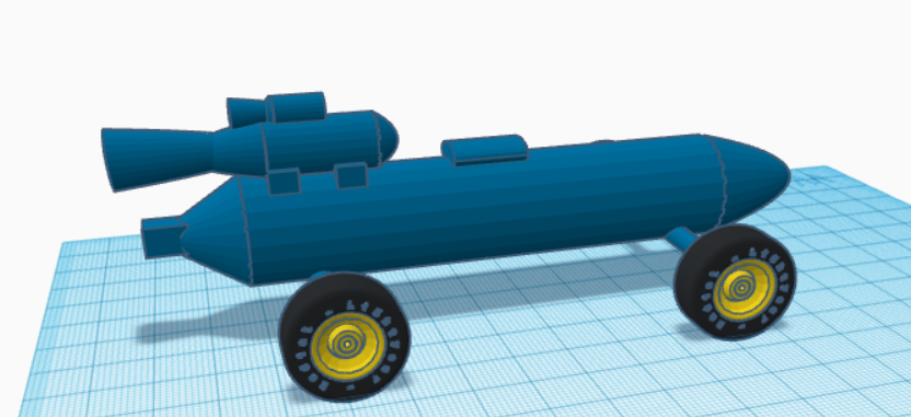 rocket car by drumadiddle | Download free STL model | Printables.com