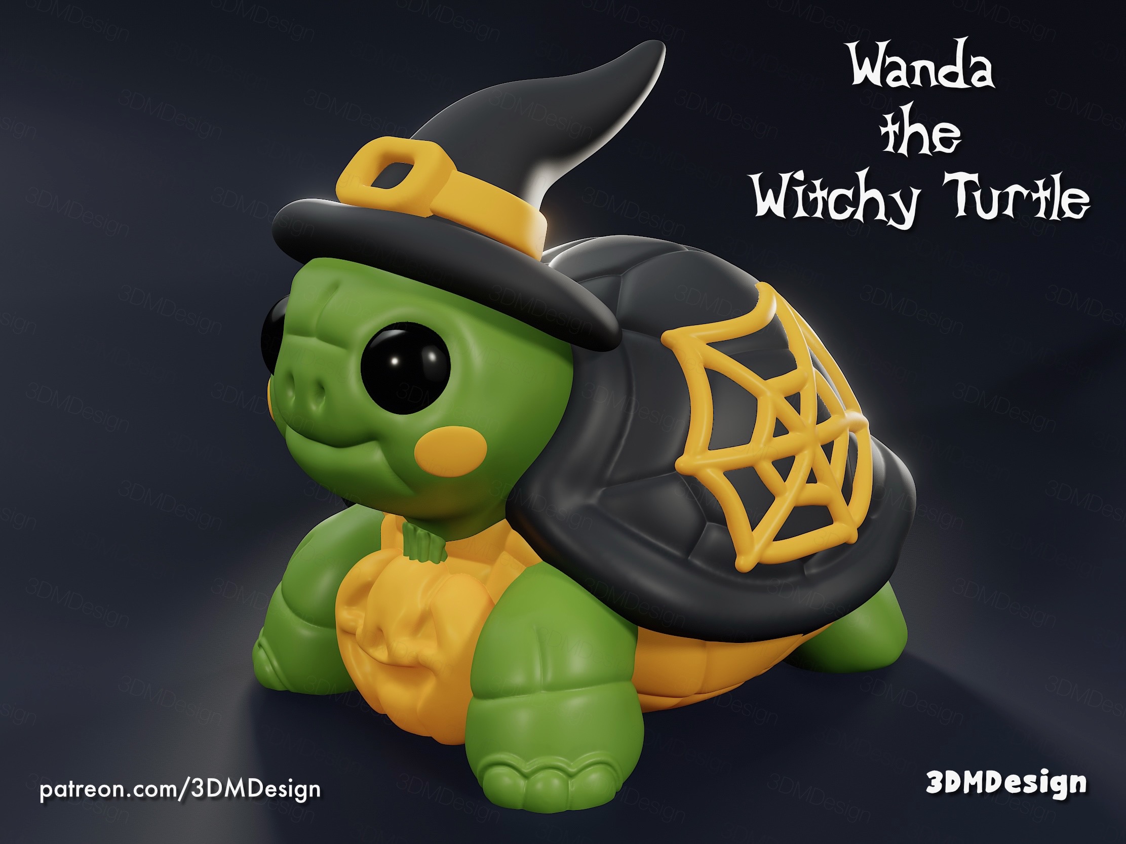 Wanda the Witchy Turtle by 3DMDesign | Download free STL model ...