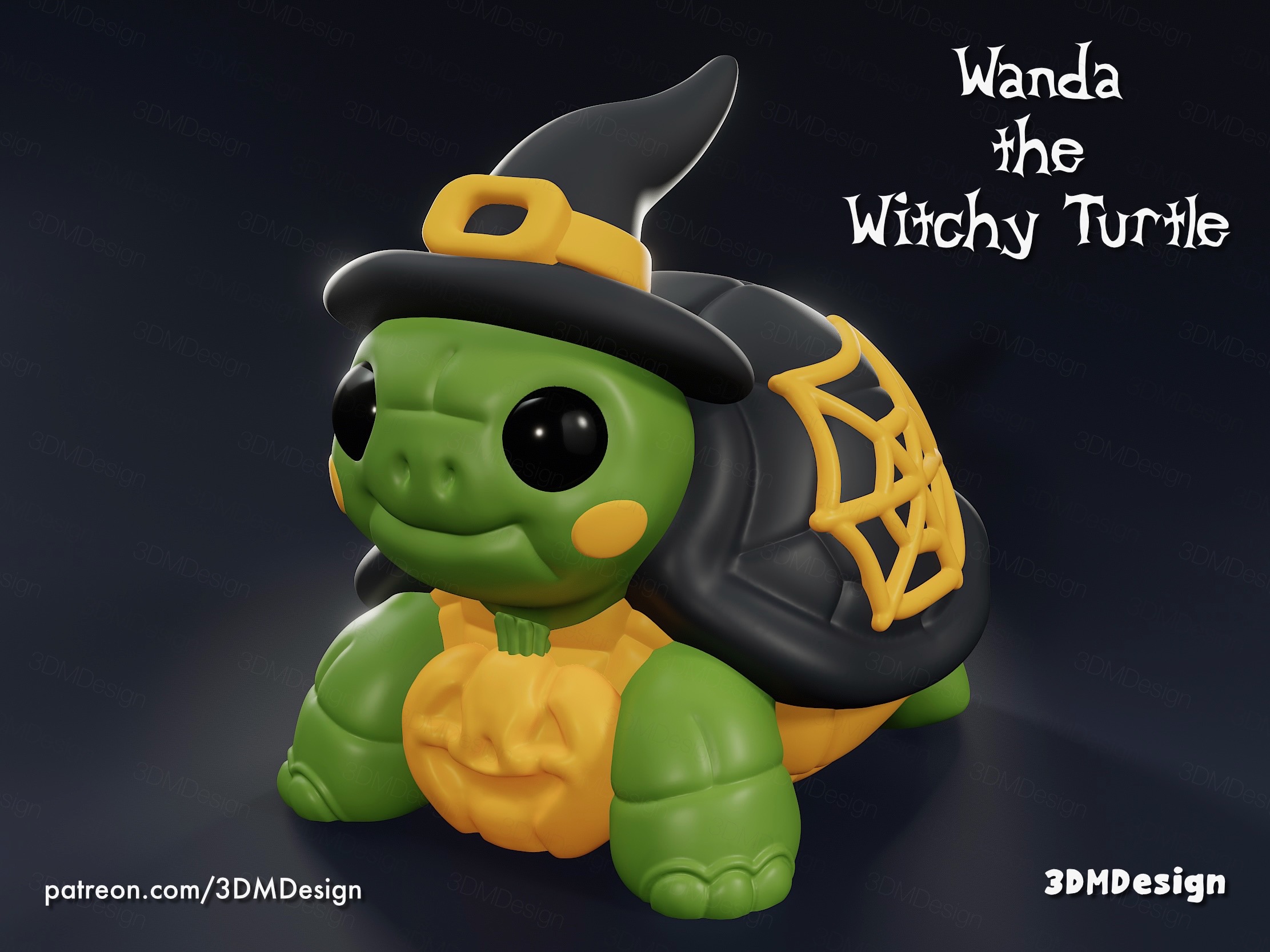 Wanda the Witchy Turtle by 3DMDesign | Download free STL model ...