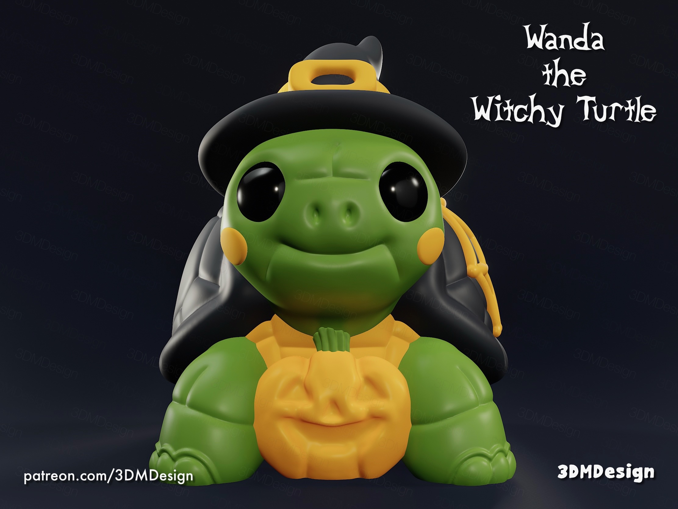 Wanda the Witchy Turtle by 3DMDesign | Download free STL model ...
