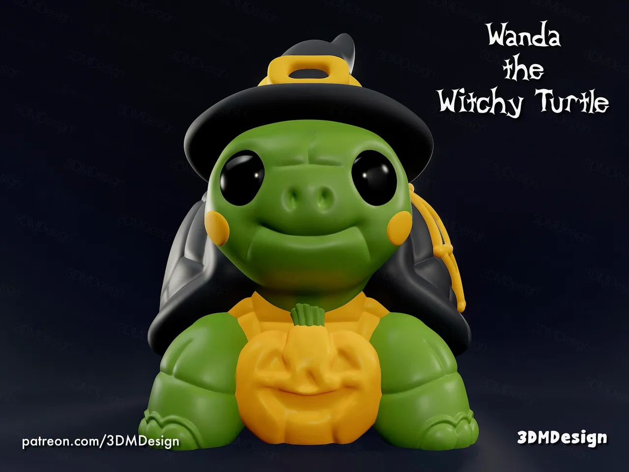 Wanda the Witchy Turtle by 3DMDesign | Download free STL model ...