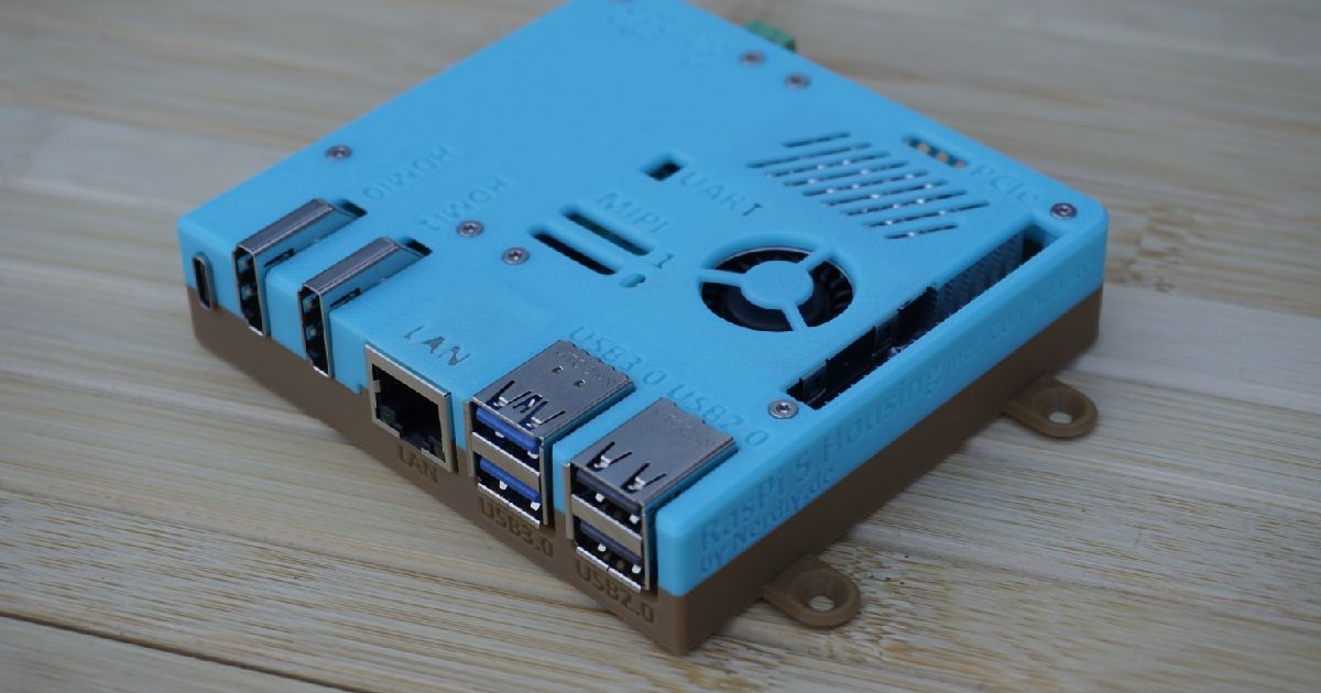 Raspberry Pi 5 & Waveshare Connector Adapter Housing by Nerdiy.de ...