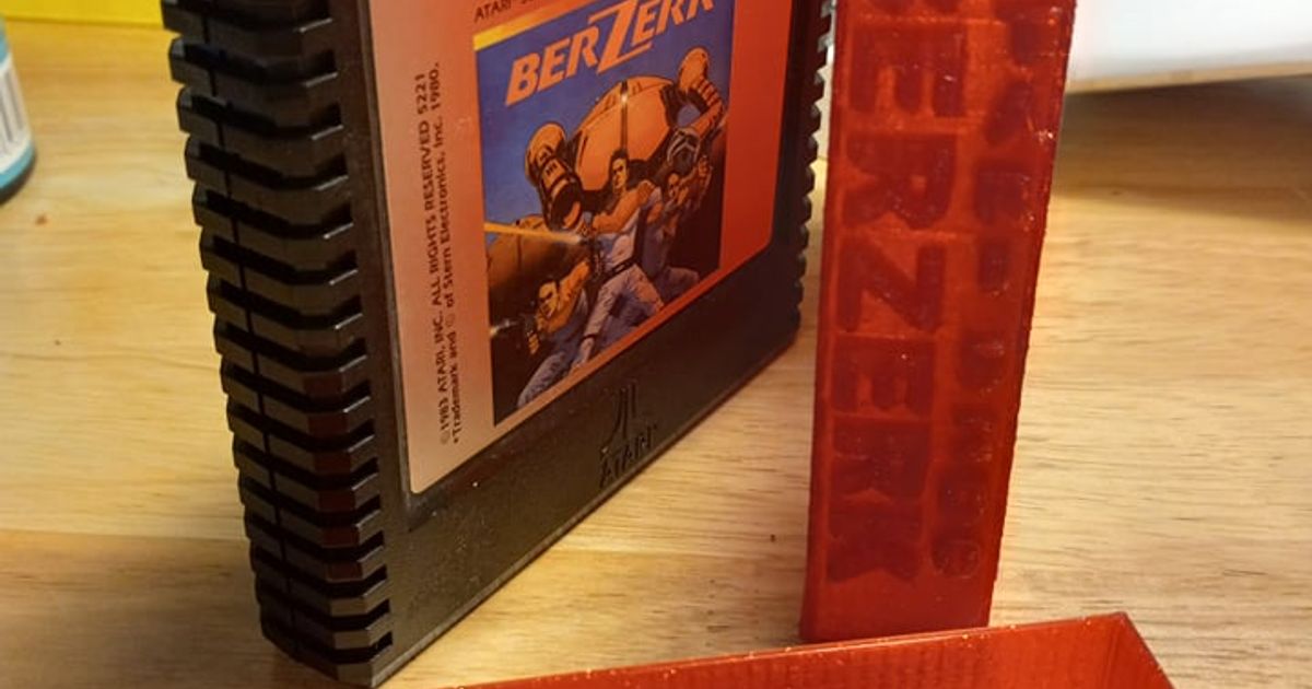 Atari 5200 Berzerk Cartridge Case and all the Atari 5200 cases for the ...