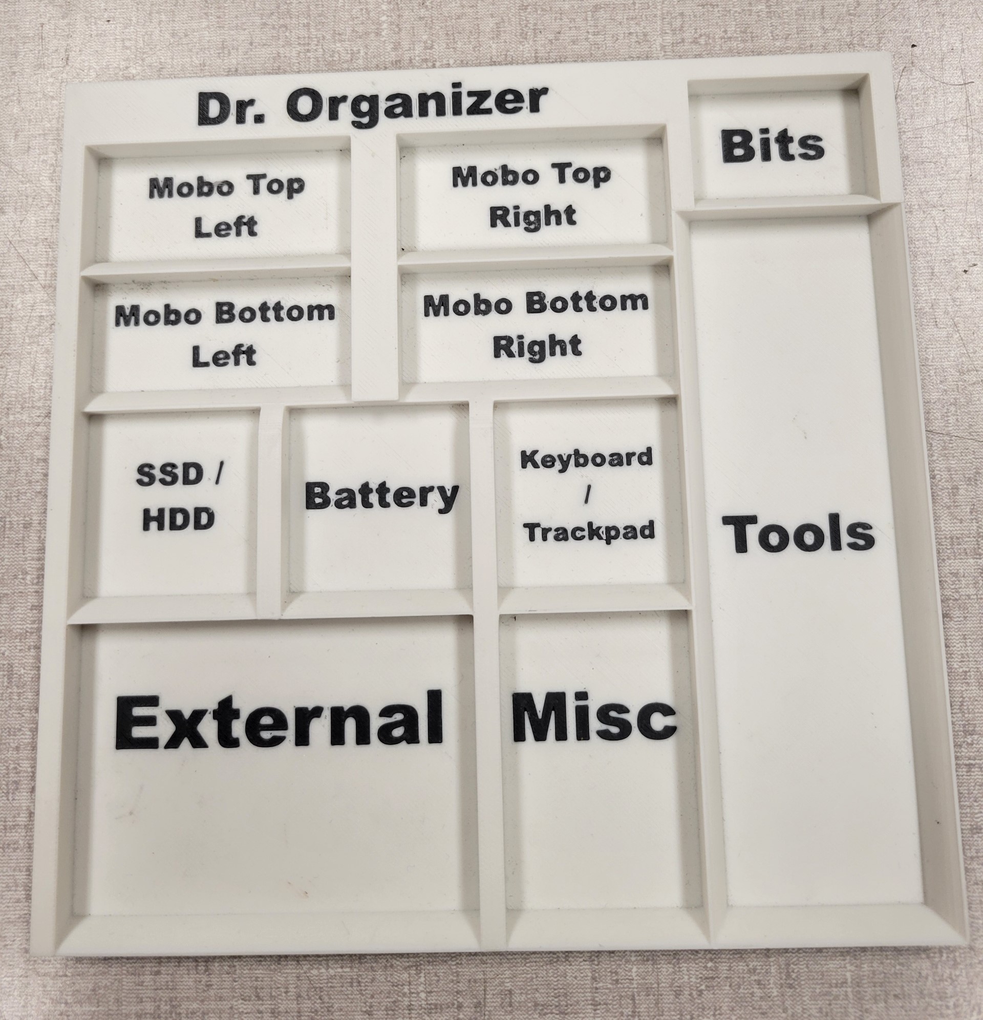 Dr. Organizer - A parts tray and computer repair organizer - Versions ...