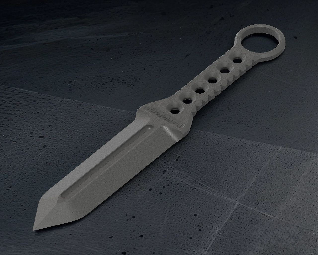 Tactical Combat Dagger by FileForge | Download free STL model ...
