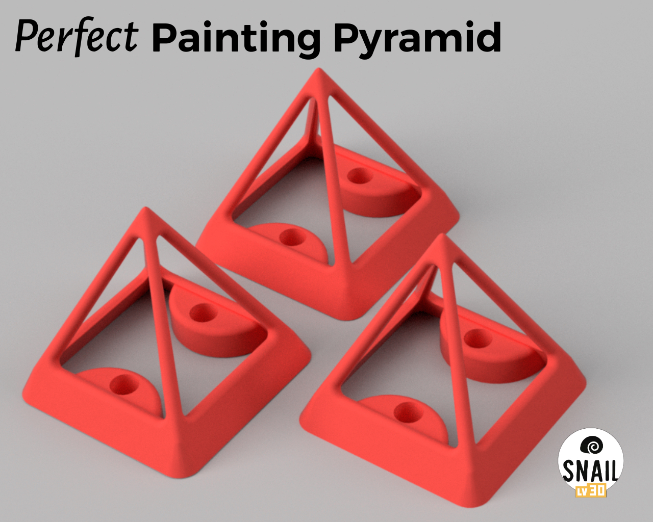 Perfect Painting Pyramid. Stackable Triangles. Only 2 grams! by Snail ...
