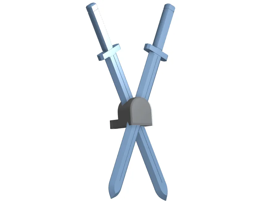 Dual Sword Back Strap by Hi_Im_Dave | Download free STL model ...