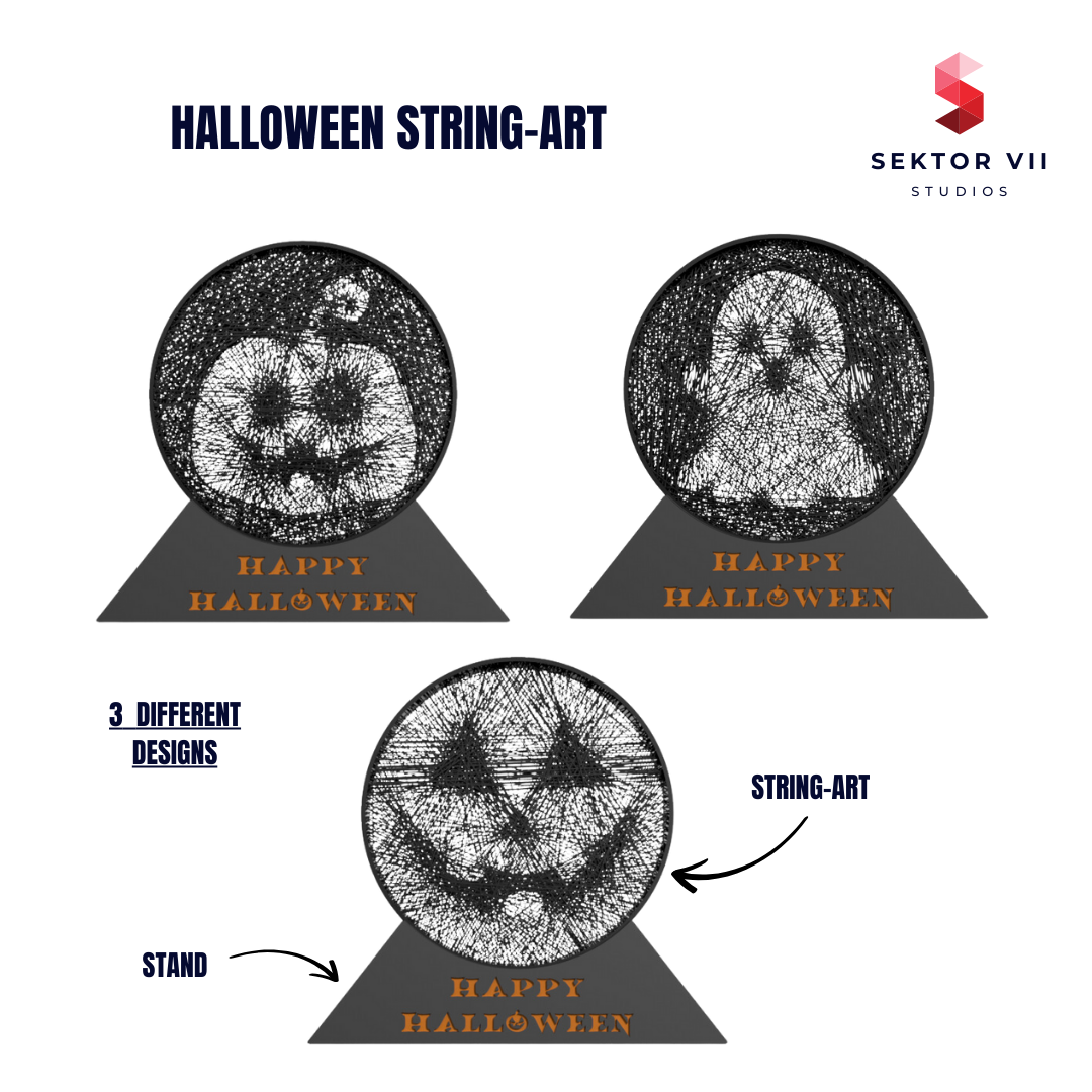 HALLOWEEN STRING-ART / 3 DIFFERENT DESIGNS by Sektor 7 Studios ...