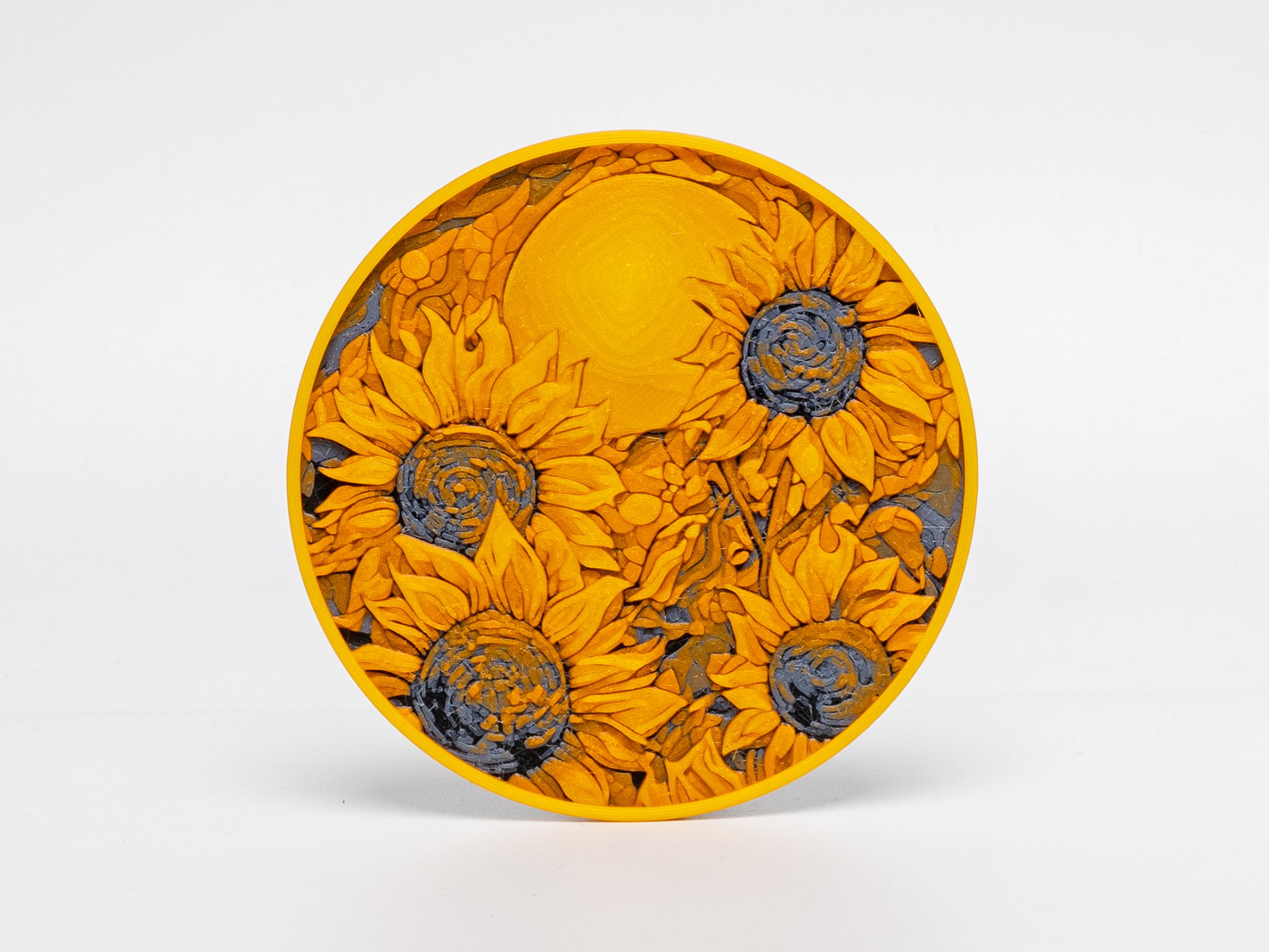 Hueforge Sunflower Coaster by Bamingo Design | Download free STL model ...