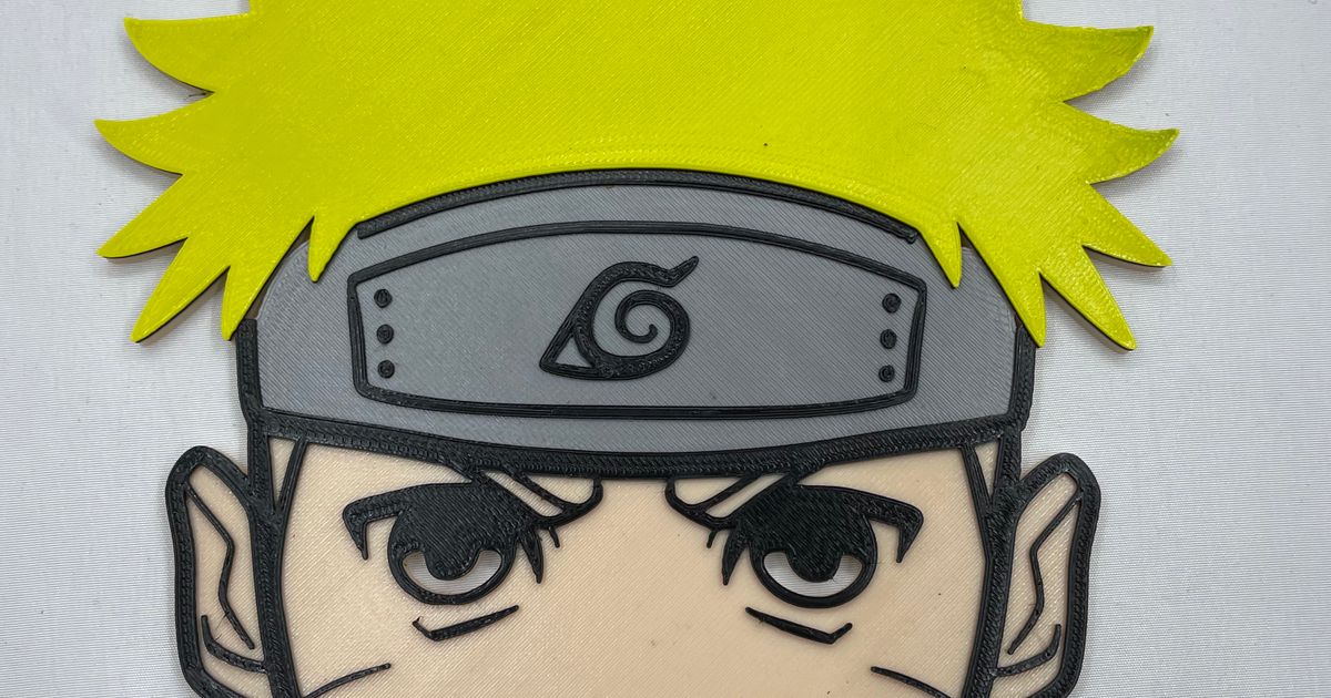 Naruto Face by ar3Dprints | Download free STL model | Printables.com