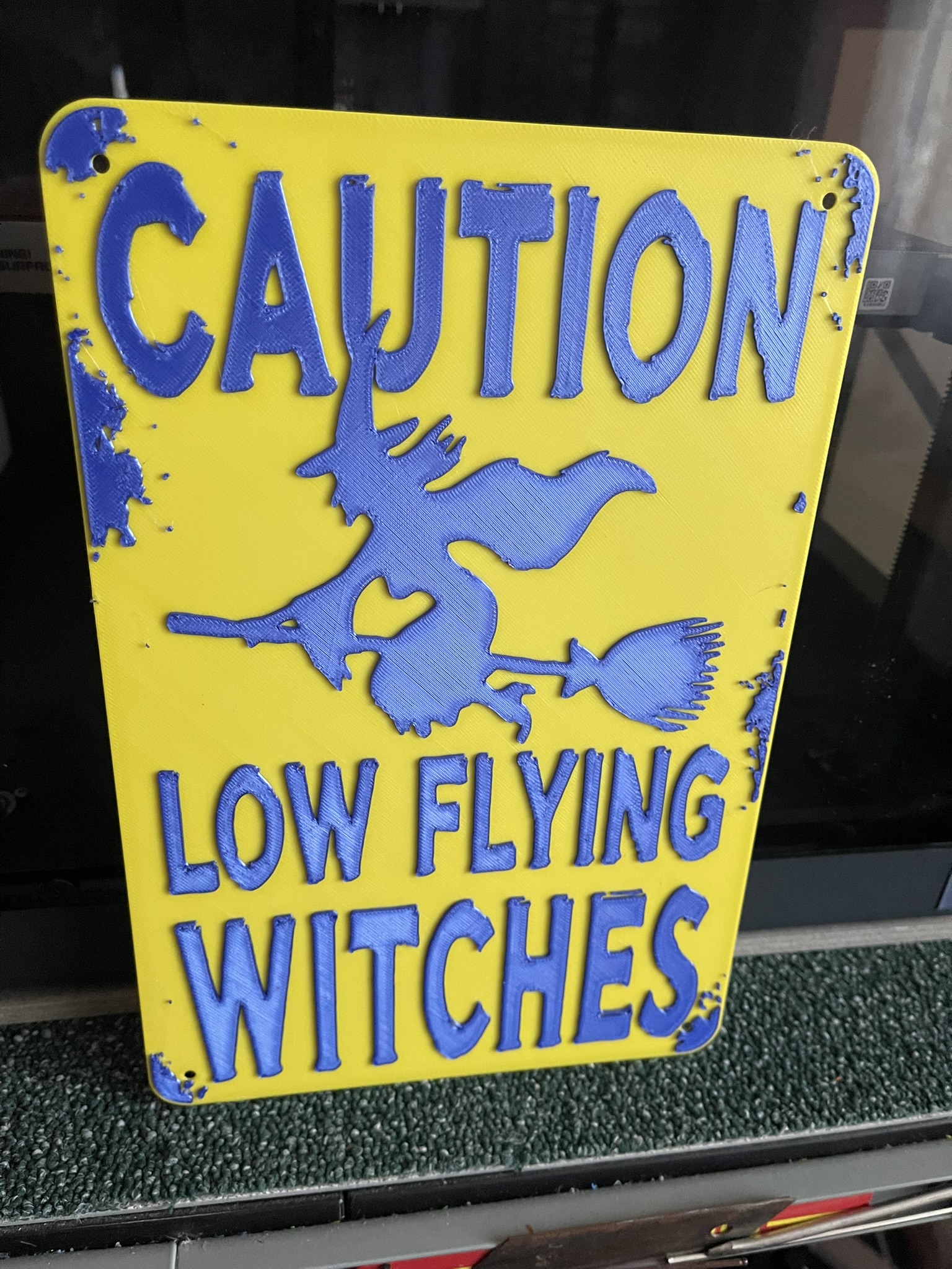 Low Flying Witches - Sign by ideat0m | Download free STL model ...