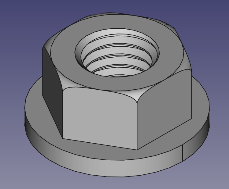 nut M8 left handed / Mutter M8 Linksgewinde by Matthias Flonner ...