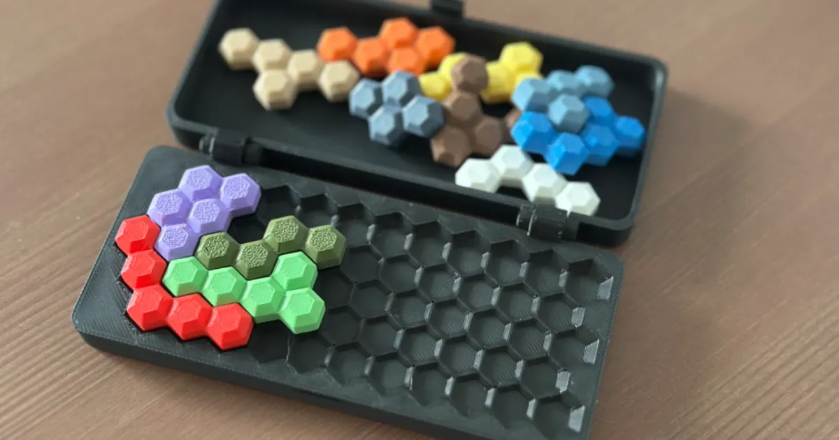 Hexagon Logic Puzzle von moscowpan | Kostenloses STL-Modell herunterladen | Printables.com