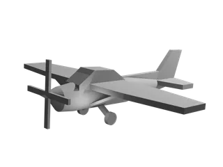 Single-Propeller Plane by Makerspace Hillerød | Download free STL model ...
