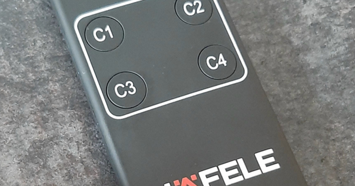 Hafele (Häfele) wall mounted LED remote holder by Egon | Download free ...