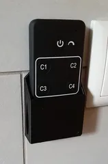wall mounted led remote holder by Daniel's LegoLand | Download free STL ...