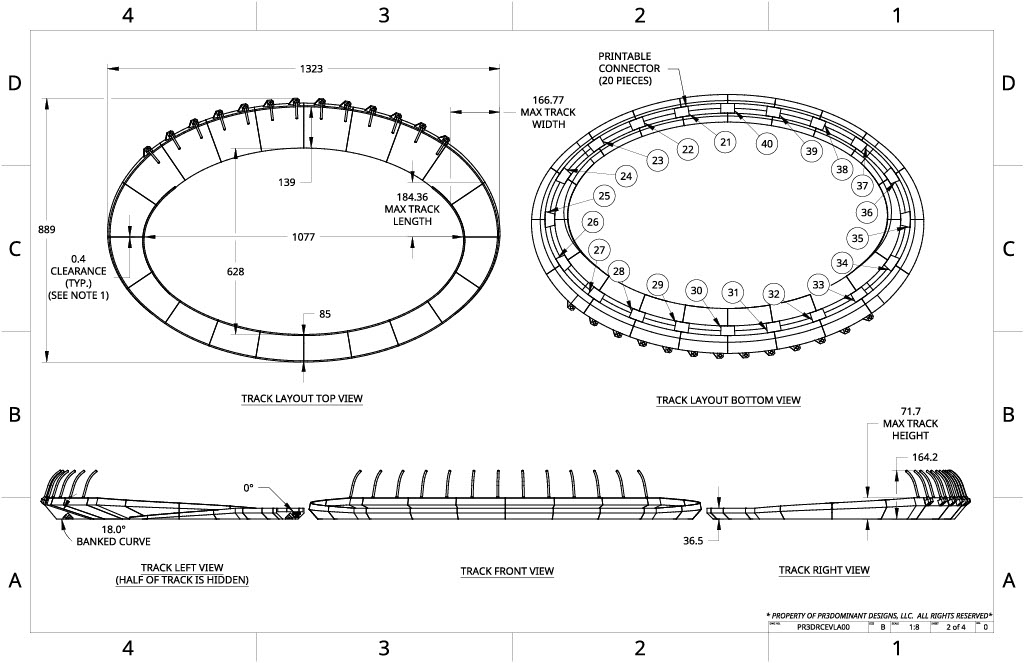 Macrotrack Oval Speedway Miniature by Pr3DominantDesigns | Printables Store