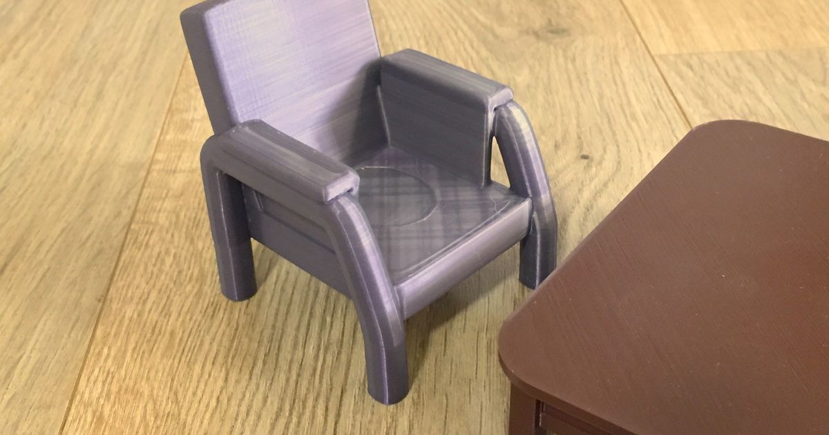 Coffee Table Chair by StarLabs3D | Download free STL model | Printables.com