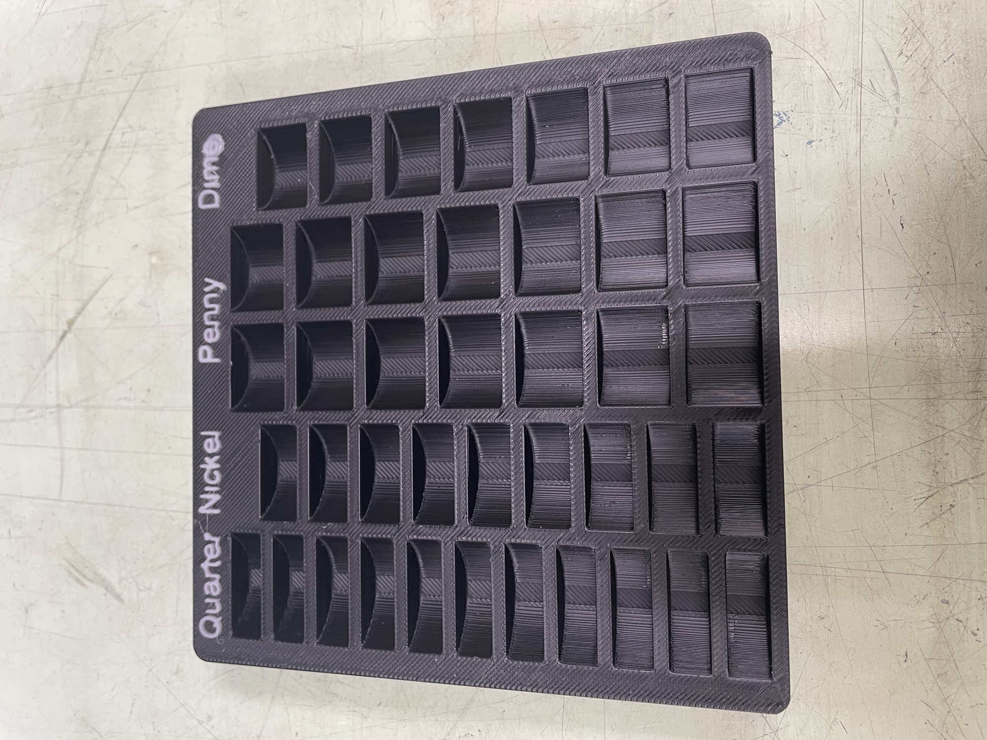 Gridfinity Coin Sorter for US Coins 3x3x2 by thesquirrelyengineer ...
