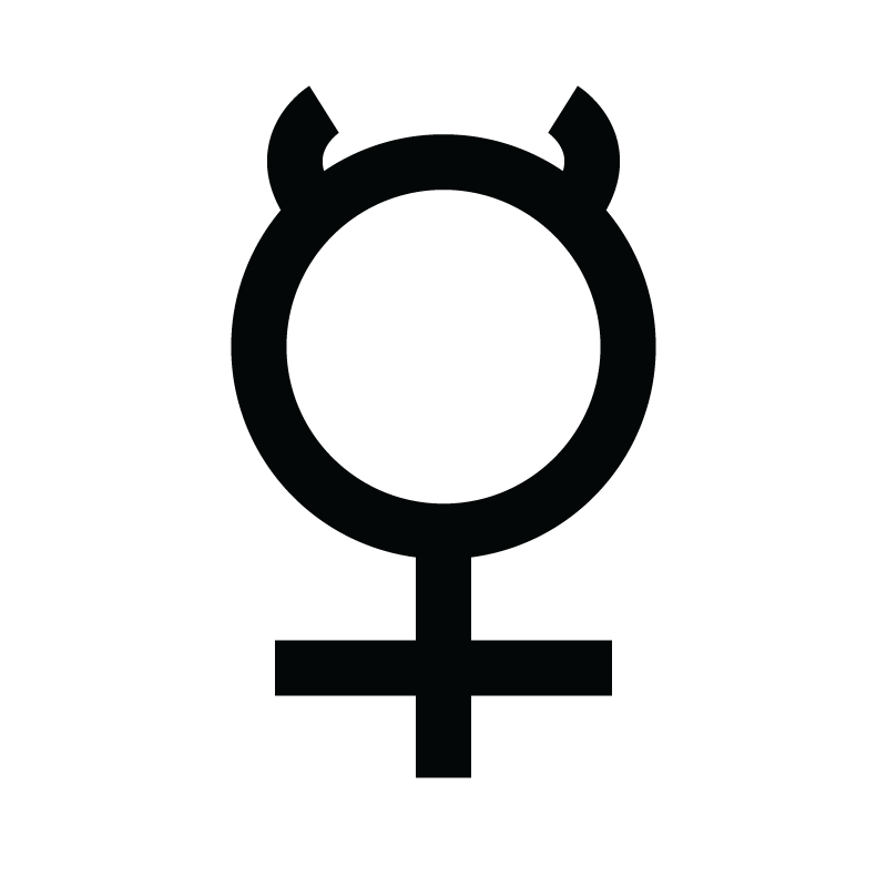 Mercury astronomical symbol / Astronomický symbol Merkuru od autora ...