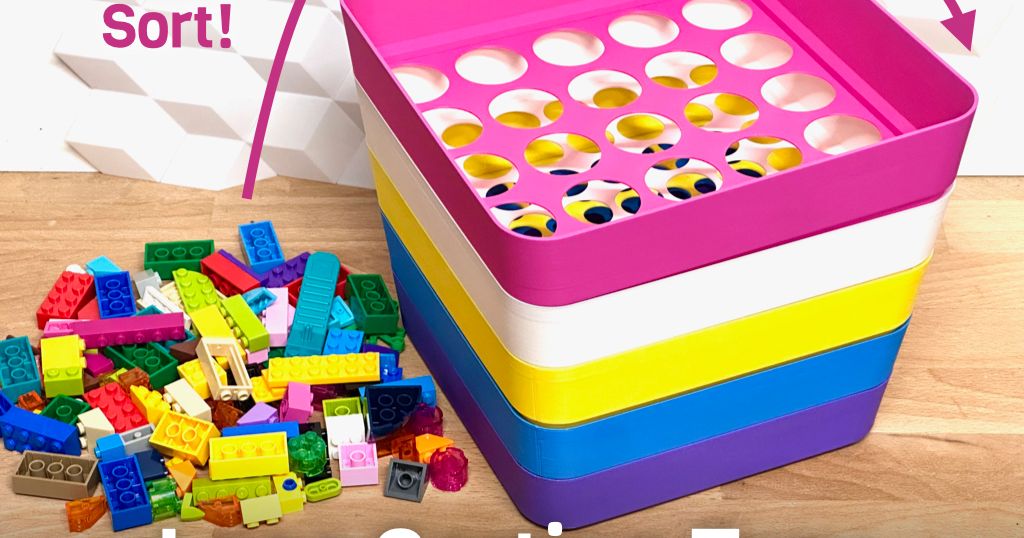 Lego Sorting Tray (stackable compact brick organizer) von GlennovitS 3D ...