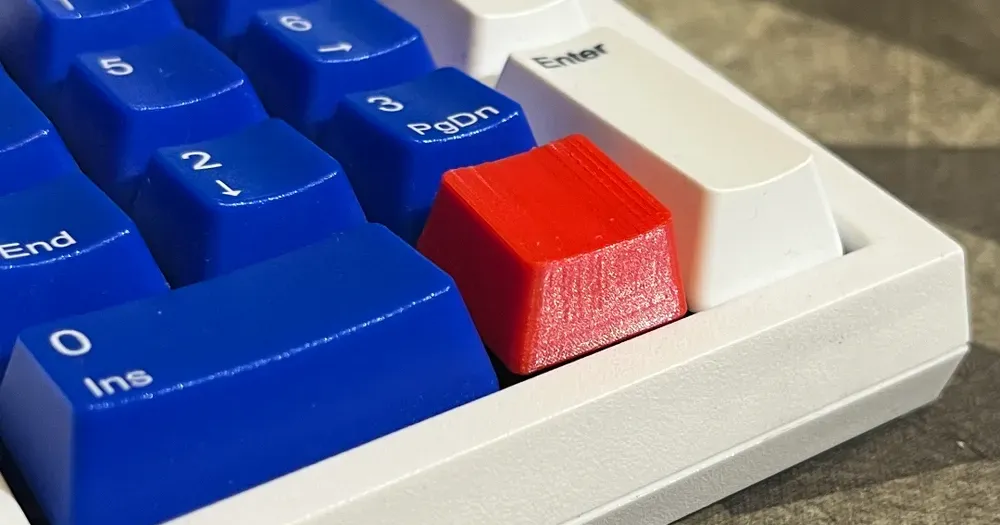 Minimalist Curved Keycap by Retttty | Download free STL model ...